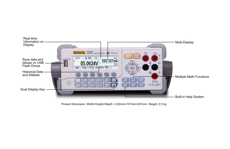 Rigol DM3058 True 5 1/2 Resolution Digital Multimeter | TEquipment.NET