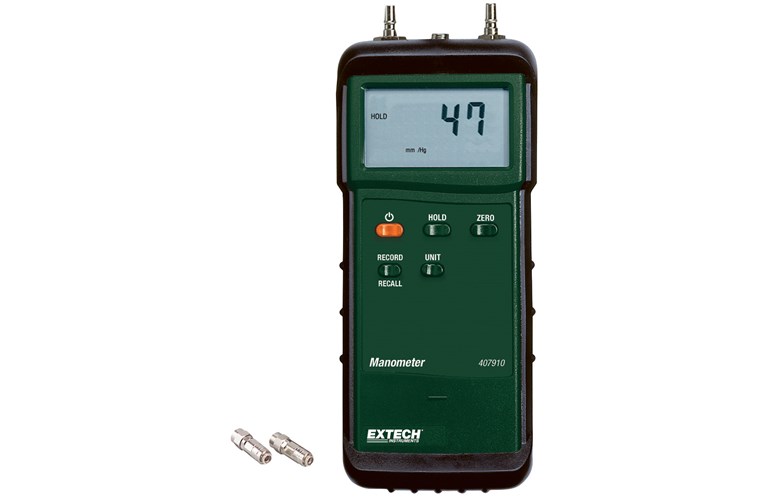 Extech 407910 Heavy Duty Differential Pressure Manometer (29psi ...