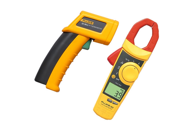 Fluke 902/62 COMBO True-rms HVAC Clamp Meter Clamp Meter with FLUKE-62 ...