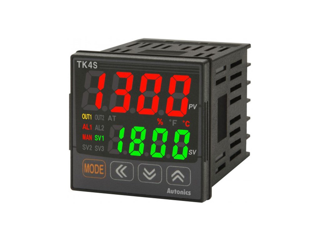 Autonics TK4S-T4RN Temperature Controller, 1/16 DIN, 1 Alarm+PV ...