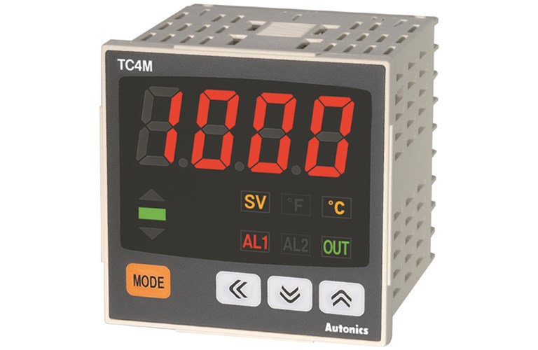 Autonics TC4M-24R Temperature Controller, W72 x H72, Single display 4 Digit, PID Control, Relay ...