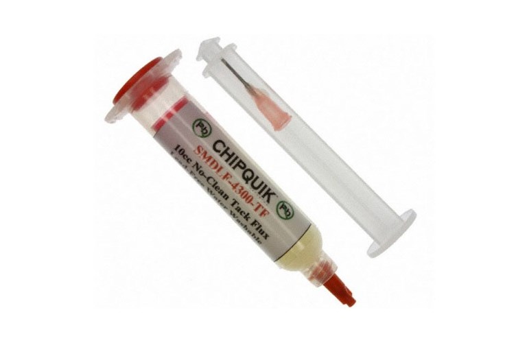 Chip Quik SMD4300TF10 Tack Flux No Clean Tack Flux 10cc Syringe Water ...