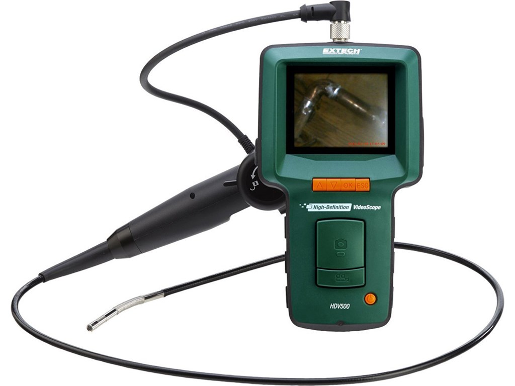 Extech HDV540 Video Borescopes - Shaft Diameter: 0.24 IN, Screen Size ...