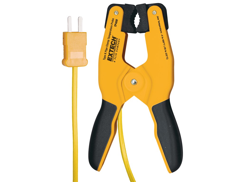 Extech TP400 Thermometer Accessory High Temperature Type K Pipe Clamp ...