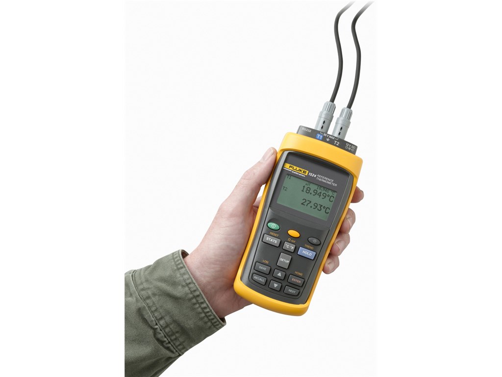 Fluke 1524-156 Handheld Thermometer Readout, 2 Channel Data Logger ...