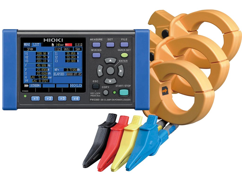 Hioki PW3360-20-01/100 Power Demand Analyzer Kit (100 A) w/CT9660 ...