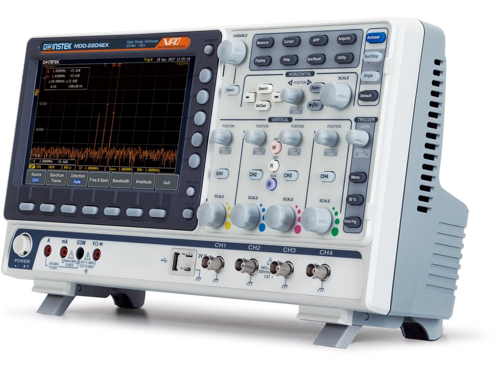 Instek MDO-2204EX 200MHz, 4-Channel, DSO, Spectrum Analyzer, Dual ...
