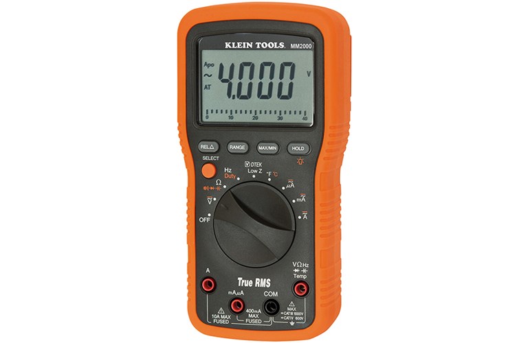 Klein Tools MM2000 Electrician's/HVAC TRMS Multimeter | TEquipment.NET