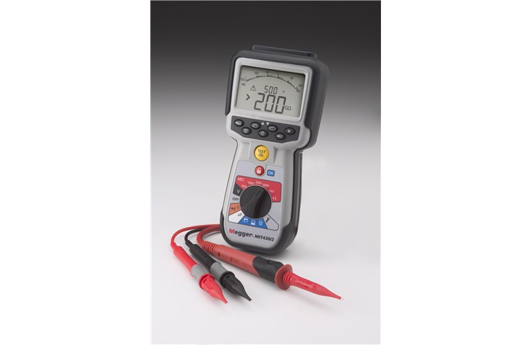 Megger MIT430/2 50V, 100V, 250V, 500V & 1000V Insulation Tester ...
