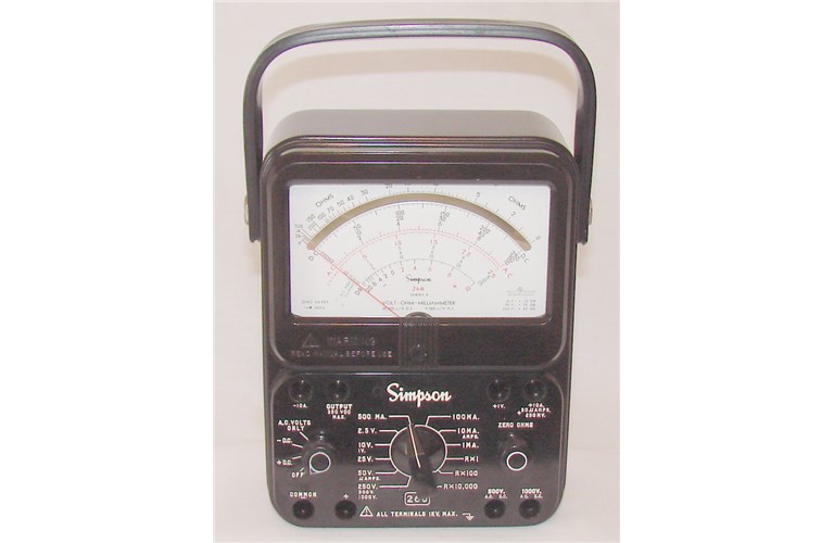Simpson 260-8-KIT Simpson 260-8-Kit Analog VOM Meter with Case ...