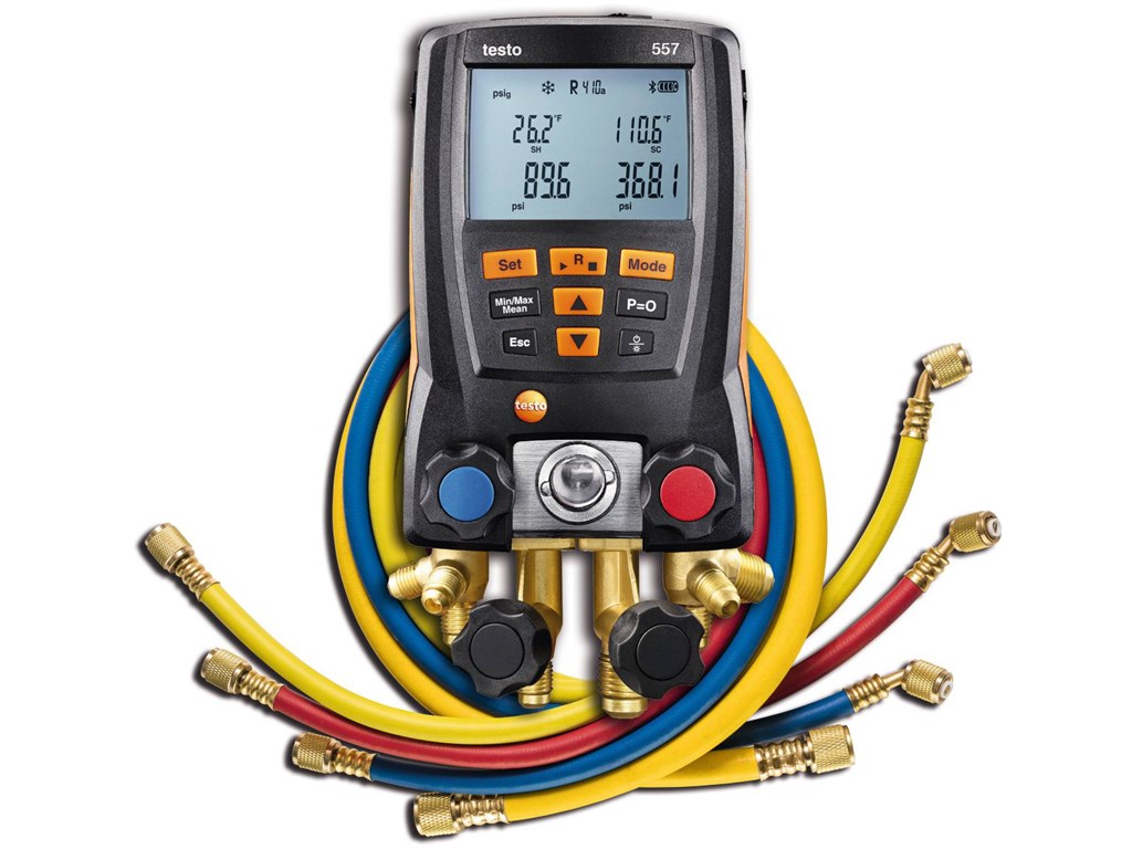 Testo 557 Hoses - Digital Manifold Kit with Bluetooth and Set of 4 ...