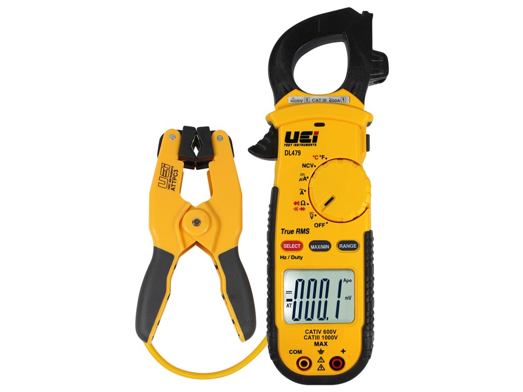 Uei DL479COMBO True RMS Clamp Meter w/ Pipe Clamp Probe | TEquipment.NET
