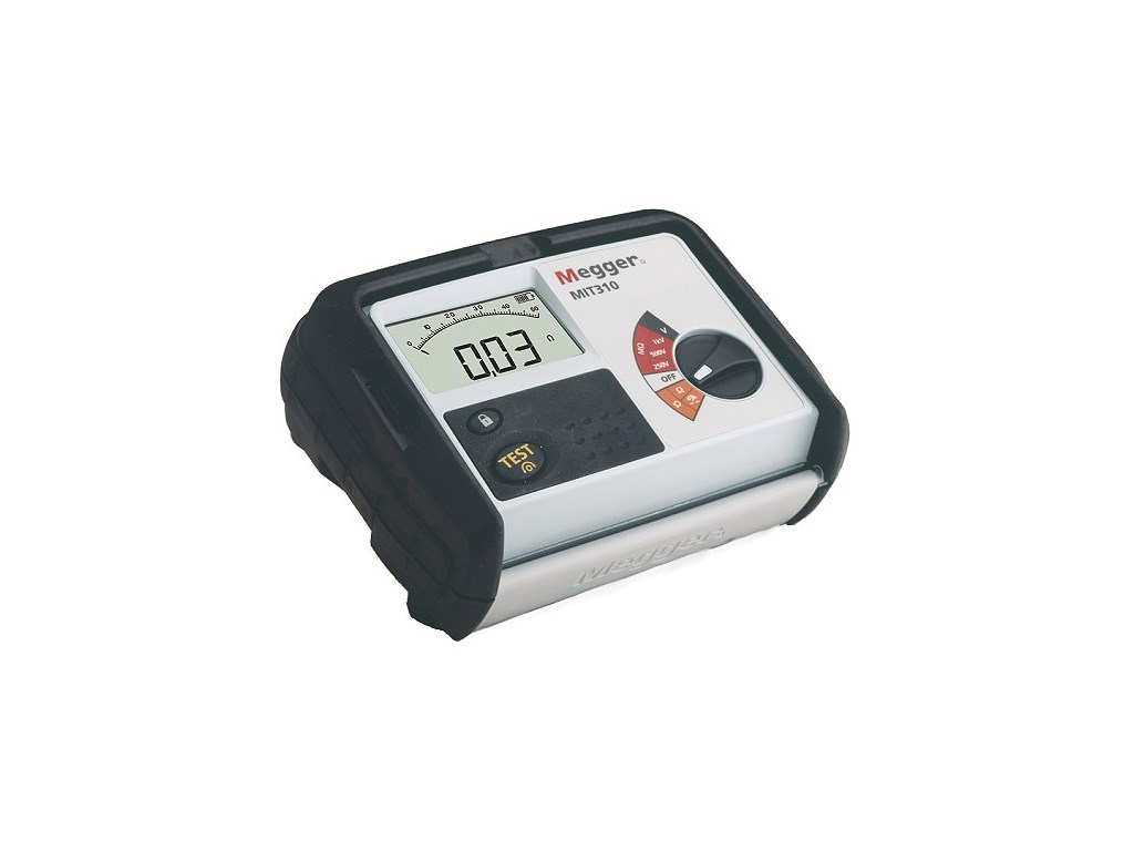 Megger MIT310-EN 250, 500 and 1000 V Analog/Digital Megger Insulation ...