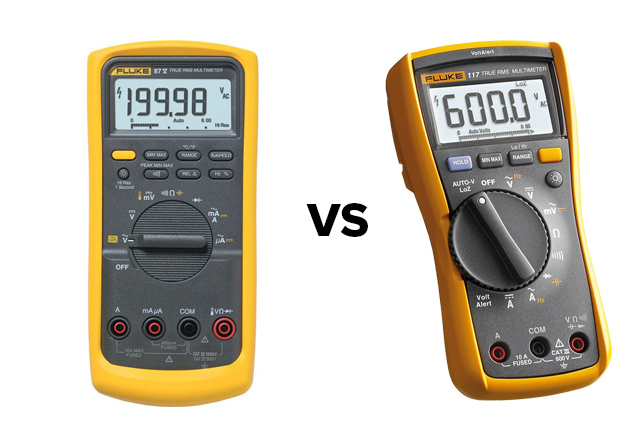 Fluke 117 vs 87-5 Digital Multimeters | TEquipment.NET