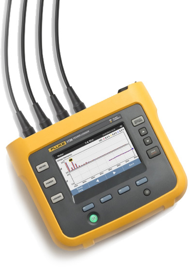 Fluke 1738/EUS 3-Phase Portable Advanced Power Logger EU/US Version ...