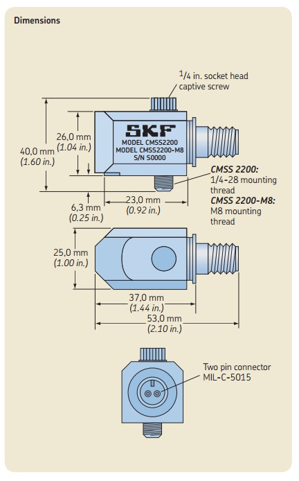 SKF CMSS 2200 General Purpose, Low Profile, Side Exit Industrial ...