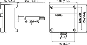 Vaisala HMD60Y Humidity and Temperature Transmitter for Ducts in HVAC ...