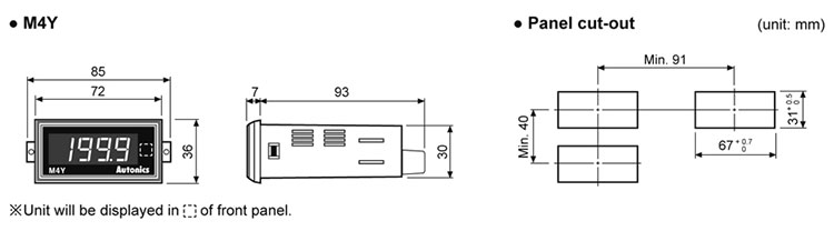 Autonics M4Y-T-DX Tachometer | TEquipment